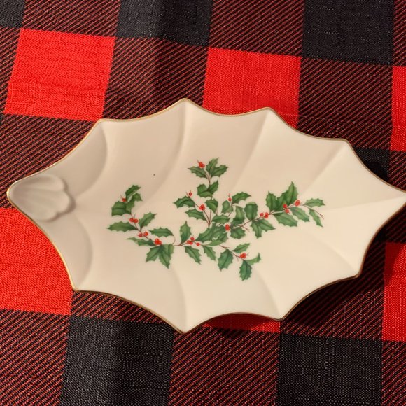 Lenox | Holiday | Vintage Lenox Christmas Dimension Holiday Holly Candy ...